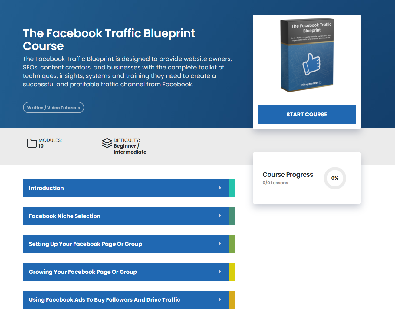 The Facebook Traffic Blueprint Course 2025